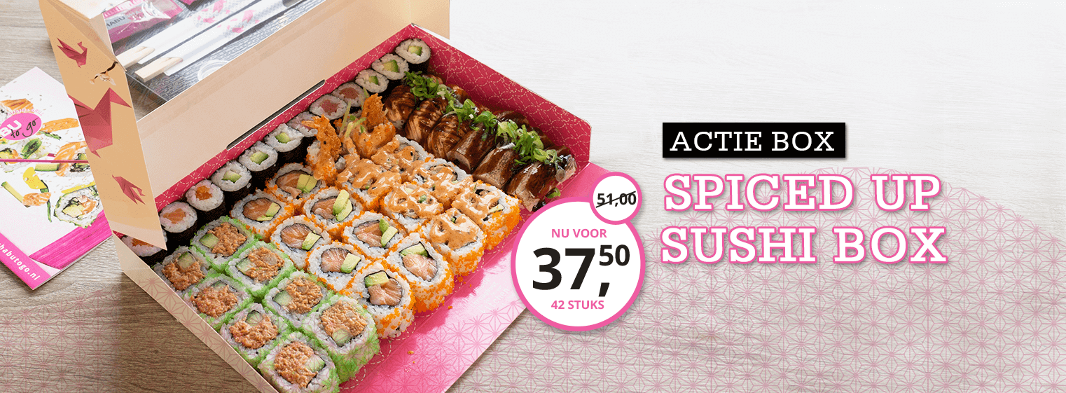 Sushi bestellen of sushi afhalen bij Shabu To Go